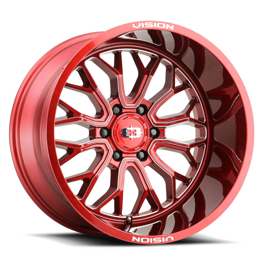 Vision Wheel ビジョンホイール 402 Riot | Red Tint Milled Spoke – アメリカンインテイク US ...